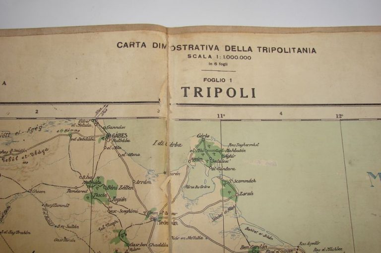 Italian map of Tripolitania | Histoire d antan